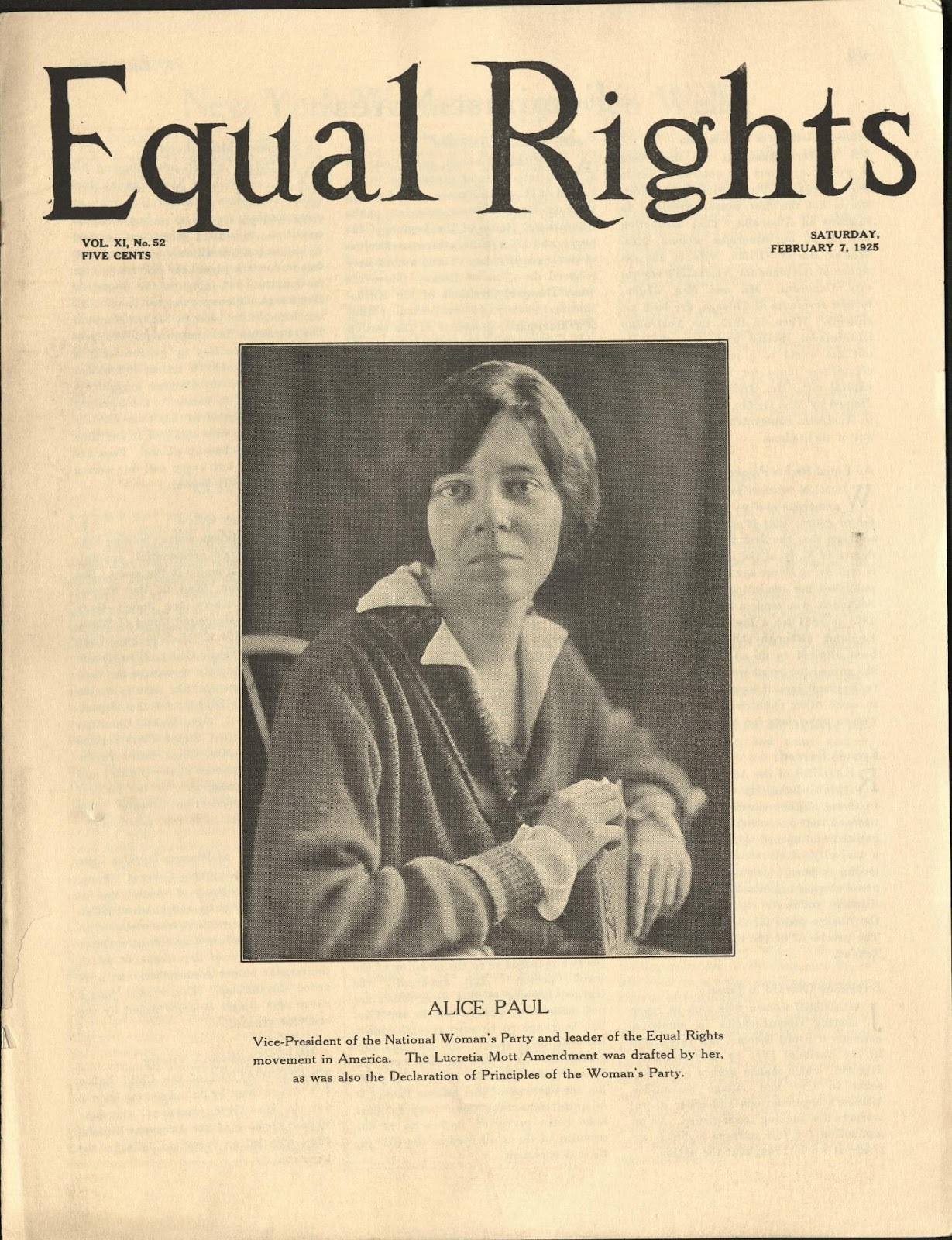 VSU Indexing the Equal Rights Magazine